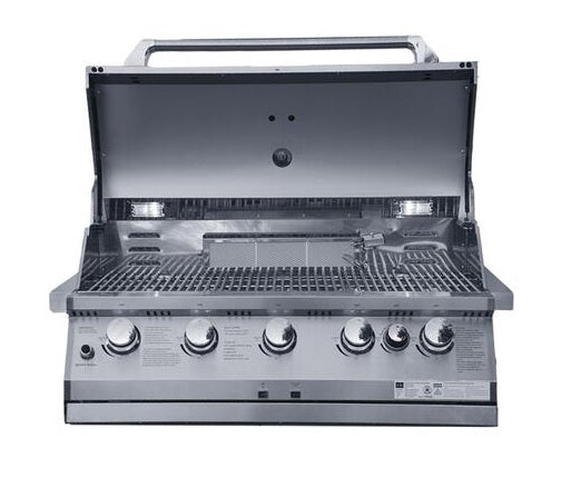 Duro® Drop-In 5-Burner Convertible Island Gas Grill with Rotisserie Bu ...